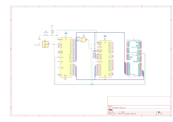6502 and Arduino (due to missing components) | Prutser