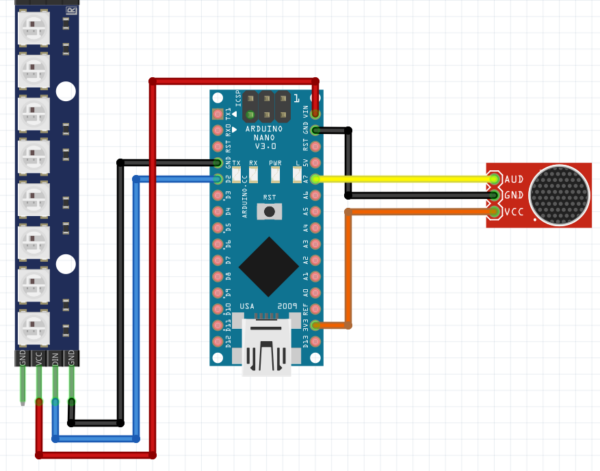 Flute note detection with leds | Prutser