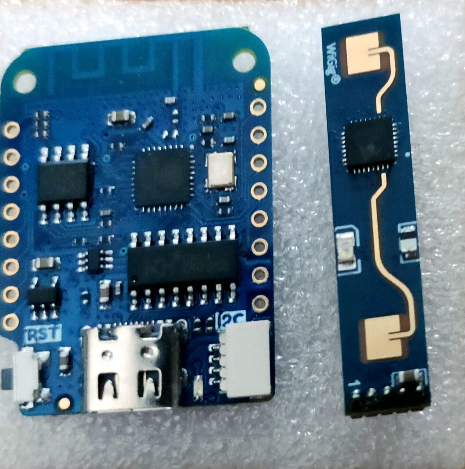 HLK-LD2410B with a Wemos Mini D1 (v4) connected to Home Assistant using ...