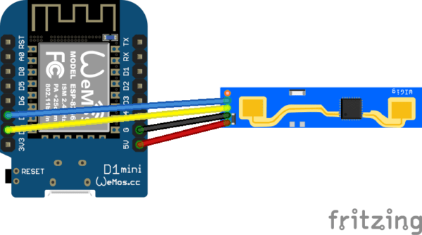 HLK-LD2410B with a Wemos Mini D1 (v4) connected to Home Assistant using ESPHome | Prutser